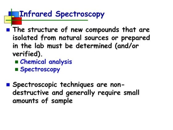 Interpretation of IR spectra | PPT