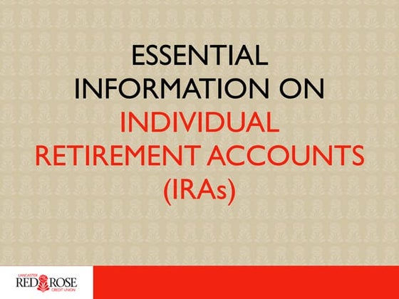 Roth Individual Retirement Account | PDF