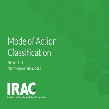 CLASSIFICATION OF INSECTICIDES AND THEIR MODE OF ACTION | PPTX