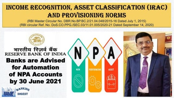 IRAC Norms of RBI | PPT