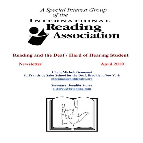 IRA SIG Deaf HH newsletter 2010 | PDF