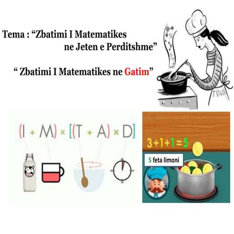 Zbatimi i matematikes ne gatim | PPTX