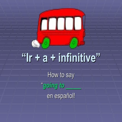 Ir+a+infinitive | PPT