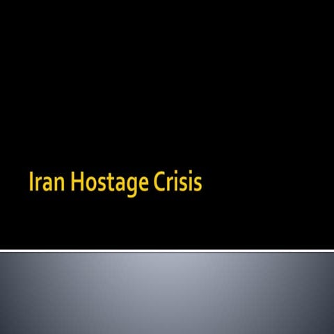 Iran hostage crisis power point | PPTX