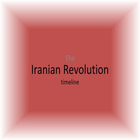 Iranian revolution | PPTX