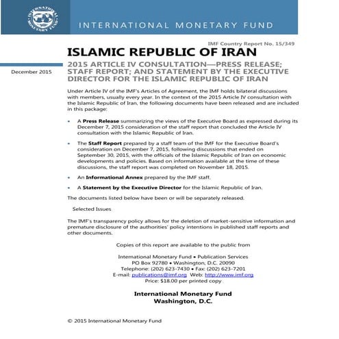 Iran monetary policy | PDF