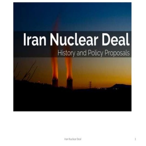 Iran nuclear deal | PPTX