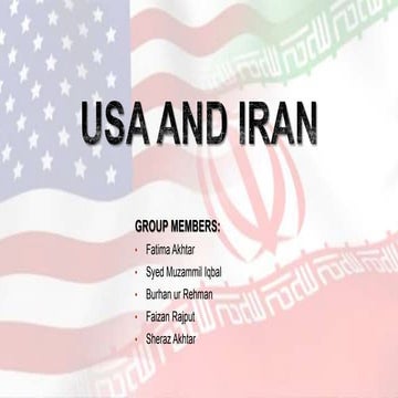 US vs Iran Conflicts | PPTX | Defense Industry | Industries