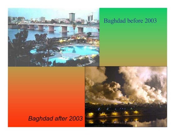 Baghdad Before And After War | PPS