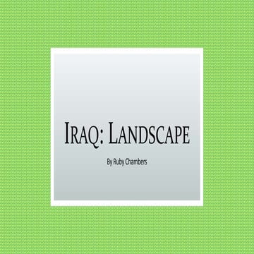 Iraq powerpoint | PPTX