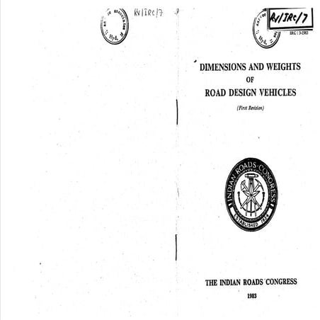 IRC-3-1983 irc code for highway projects | PDF