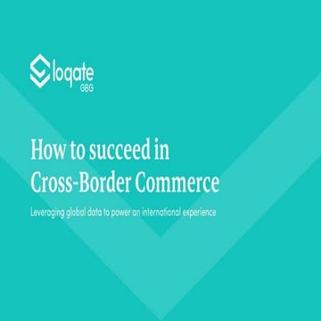 How to succeed in cross-border commerce | PPTX