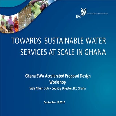 IRC Ghana takes takes its sustainability message to government | PPT