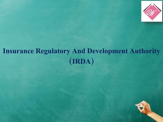 IRDA | PPTX | Insurance | Personal Finance