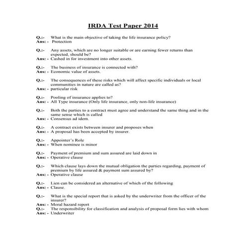 Irda test-paper | PDF