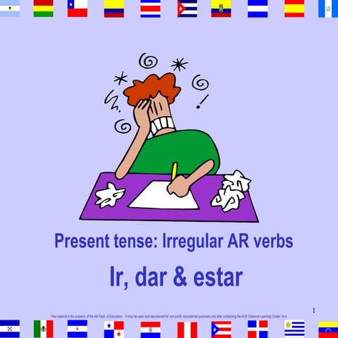 Ir, dar, estar. | PPT