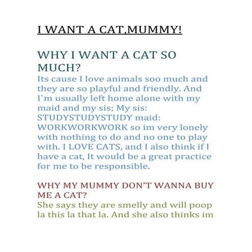 I really want a cat | PDF