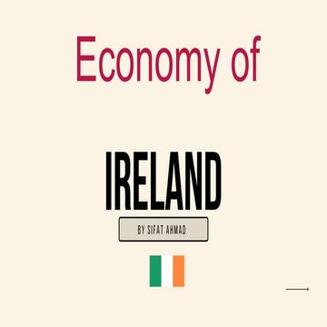 Ireland economy overview | PPTX