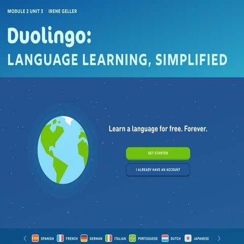 Duolingo: Revolutionizing Language Learning Through Gamification | PPTX