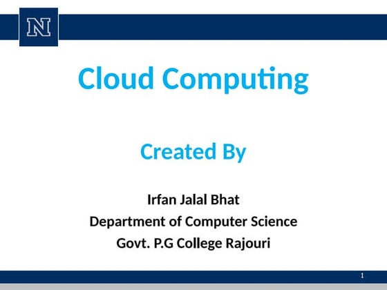 introduction to cloud computing and basic | PPT