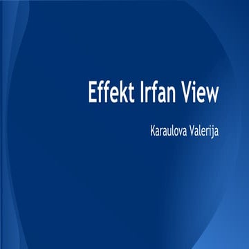 Irfan view effects | PDF