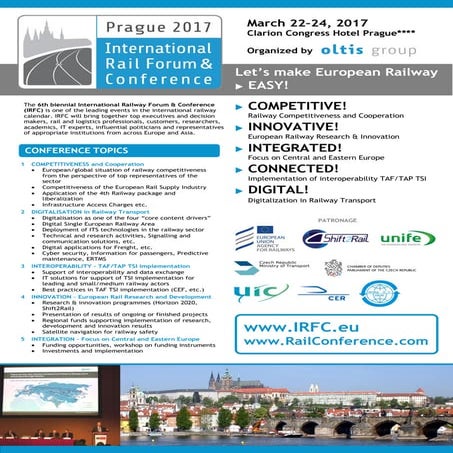 Railway Forum & Conference 2017 in Prague | PDF