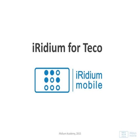 iRidium for TECO | PPTX