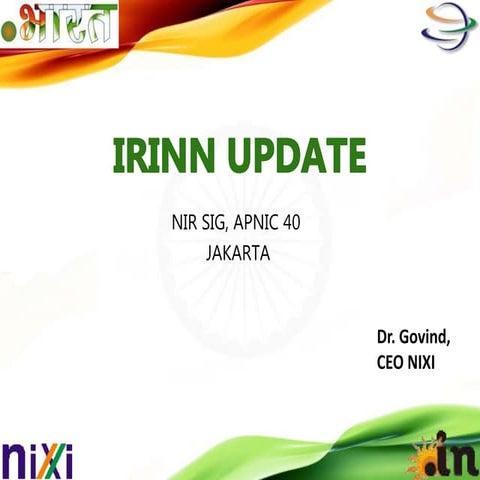 IRINN Update | PPTX