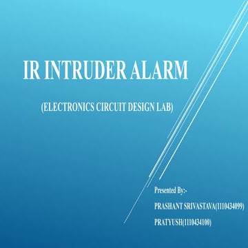 IR intruder alarm | PPT