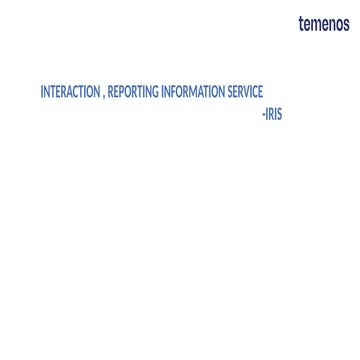 IRIS interface documentation training document | PPTX