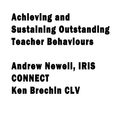 Outstanding Learning | PPT
