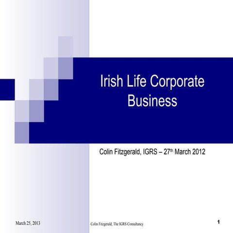 Irish life presentation v1 | PPT