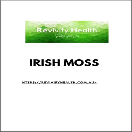 Irish Moss Australia | PDF
