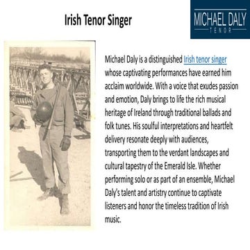 Irish Tenor Singer michaeldalytenor.pptx