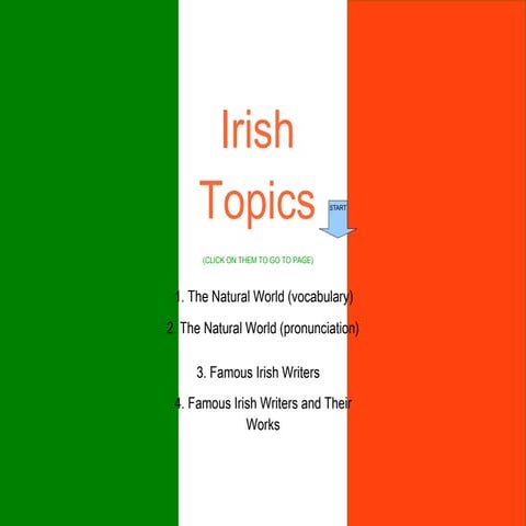 Irish vocabulary and culture | ODP