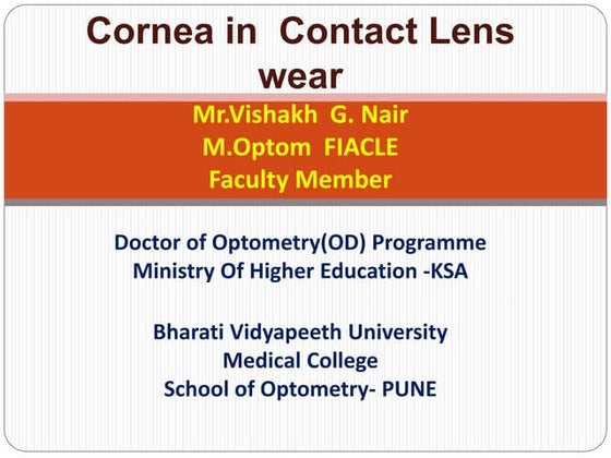 Pediatric contact lens | PPT
