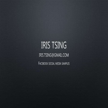 Facebook Work Samples | PPTX