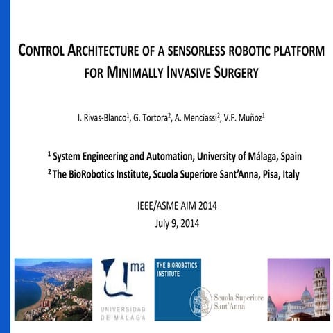 AIM 2014 - Control Architecture of a sensorless robotic platform for ...