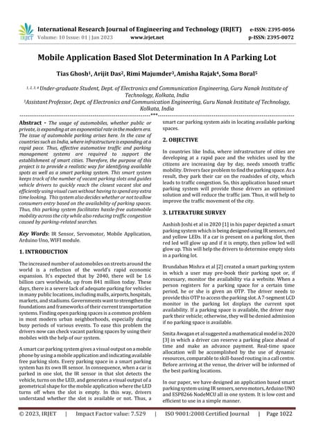SMART CAR-PARKING SYSTEM USING IOT | PPTX