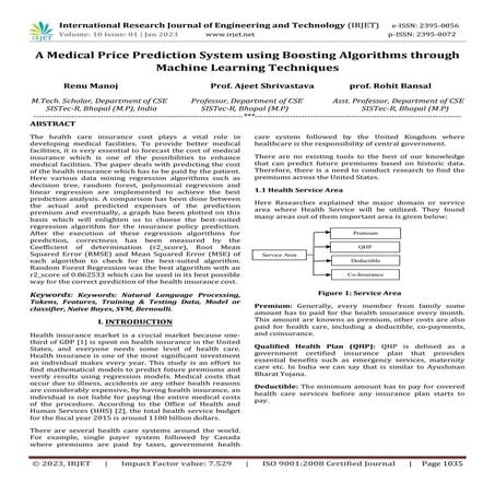 A Medical Price Prediction System using Boosting Algorithms through Machine Learning Techniques ...