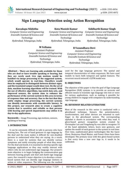 Sign Language Recognition