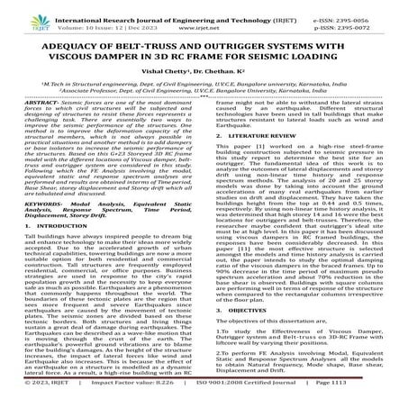 ADEQUACY OF BELT-TRUSS AND OUTRIGGER SYSTEMS WITH VISCOUS DAMPER IN 3D ...