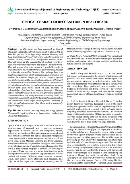 eGrading, Automatic grading of student answer sheets using Computer Vision and Optical Character ...