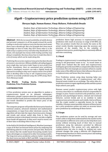 stock price prediction using machine learning | PPT