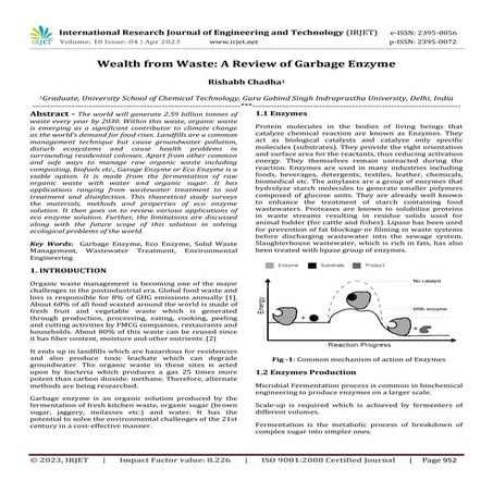 Wealth from Waste: A Review of Garbage Enzyme | PDF