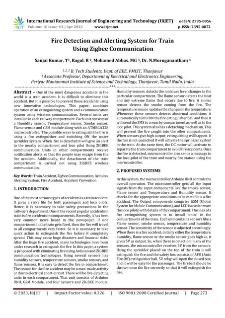 Smoke Detection System | PDF