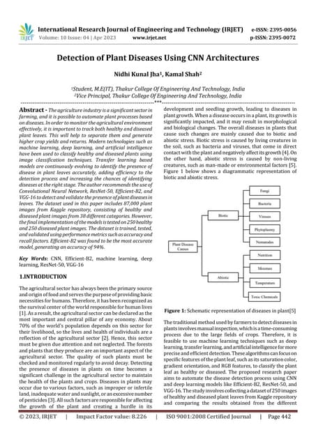 PLANT LEAF DISEASE CLASSIFICATION USING CNN | PDF | Agriculture | Industries