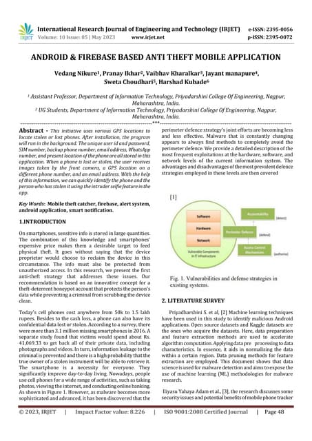 Women Safety Application Android Project | PDF