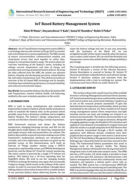 battery monitoring system.pptx electric vehicle | PPTX