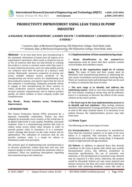 Timwoods- Lean Manufacturing | PPTX